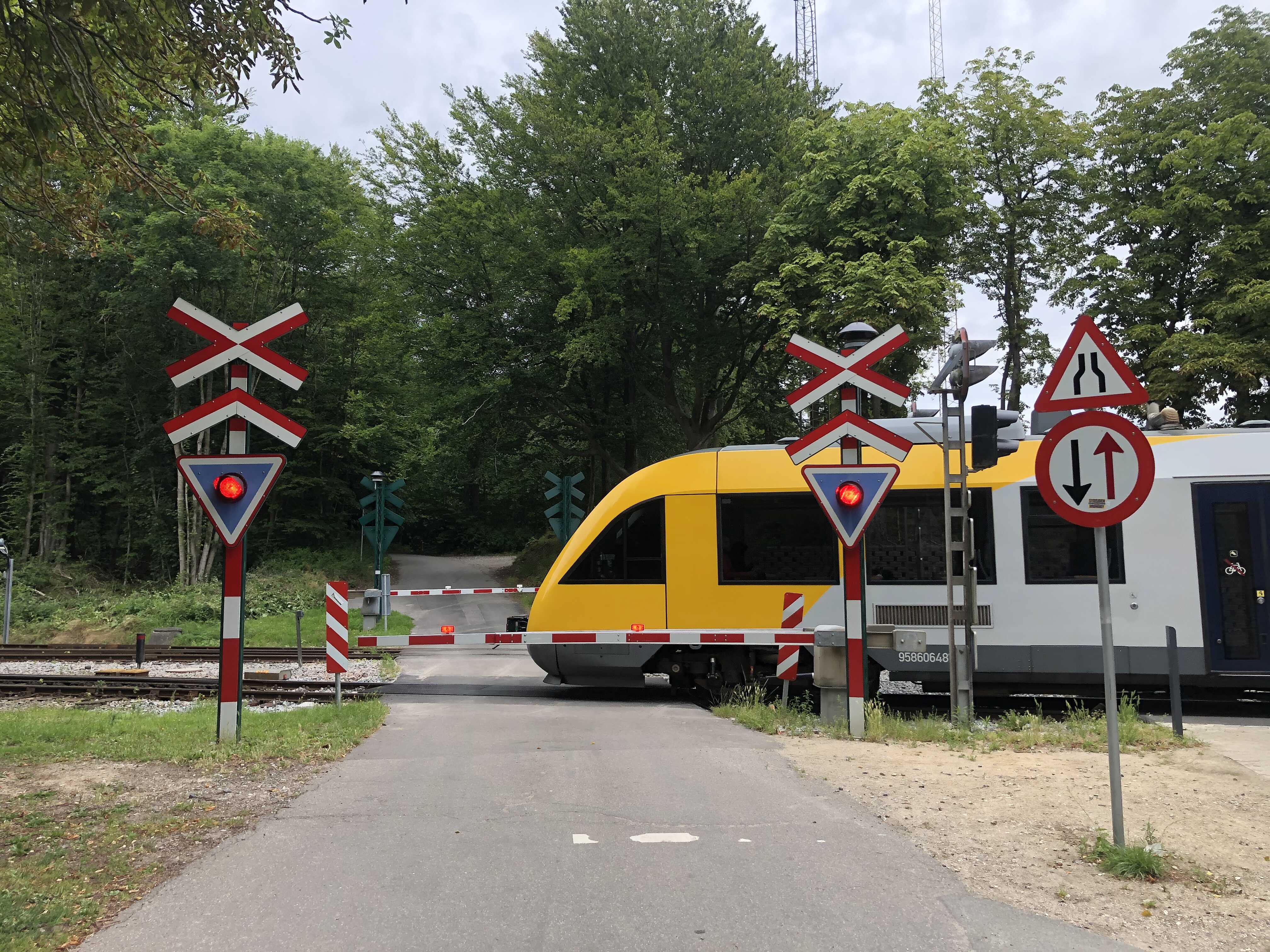 Jernbaneoverkørsler | SikkerTrafik.dk
